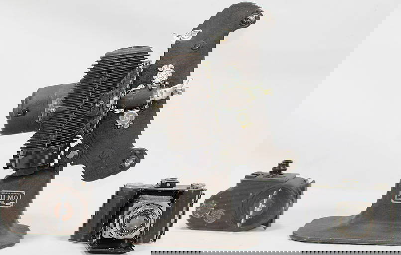 Bell & Howell Filmo Model 8 Movie Projector With Kodak Camera Bundle