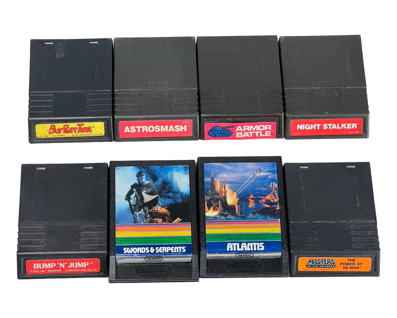 Vintage Mattel Intellivision Video Game Cartridges Auction
