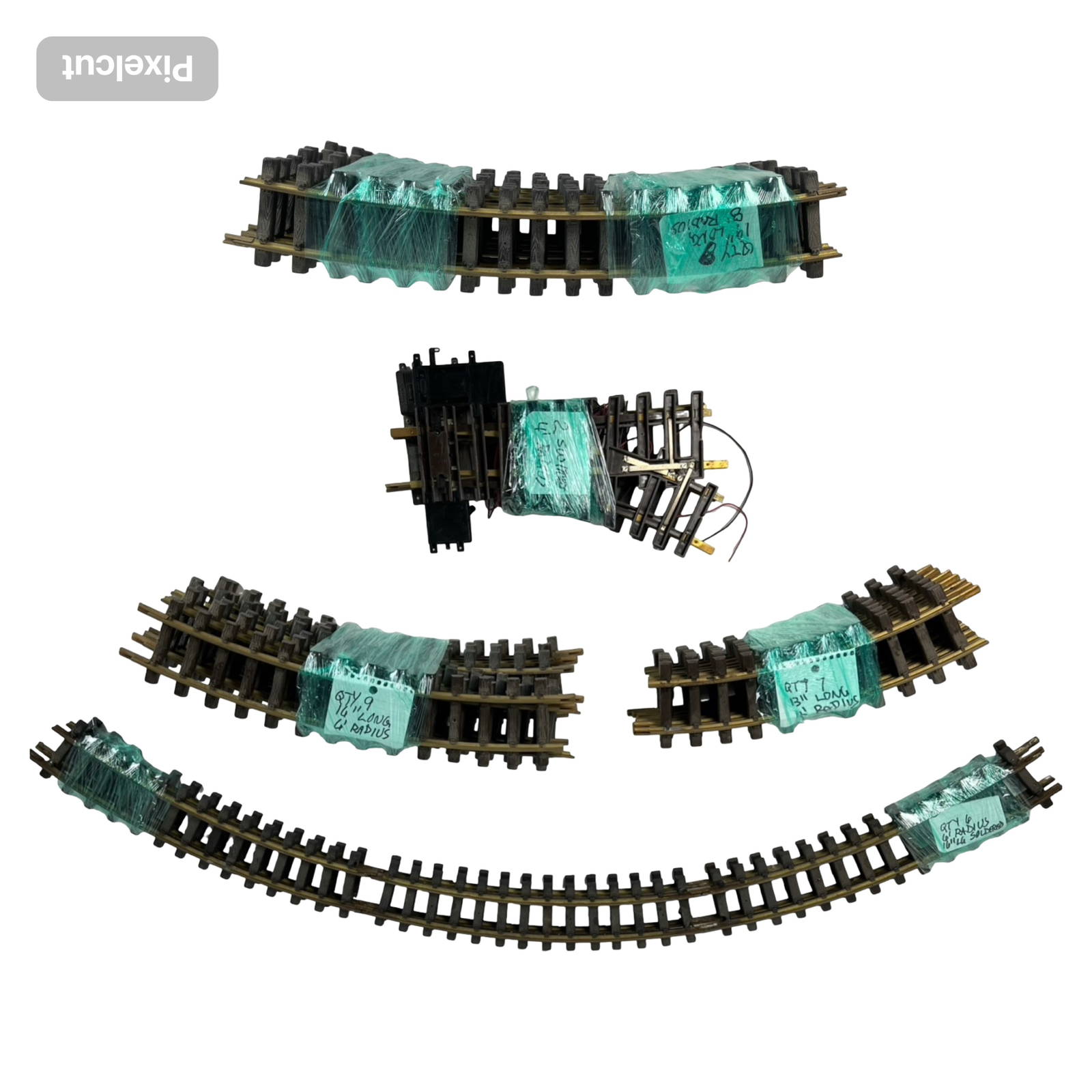 Lgb G Scale Train Track Lot - Assorted Curves & Sw Auction