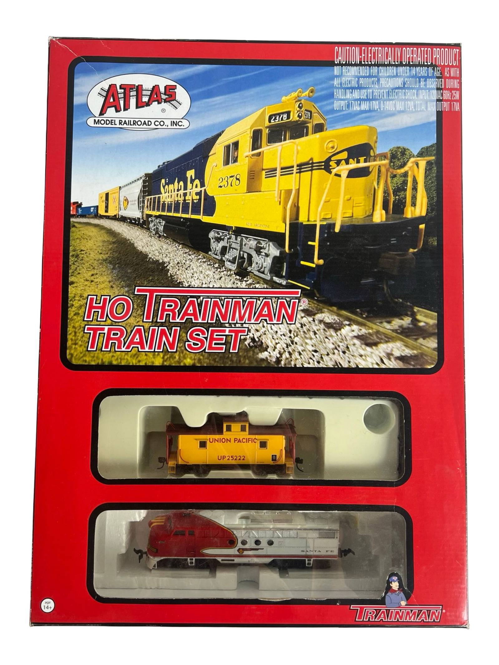 Atlas Ho Scale Santa Fe Trainman Train Set Auction