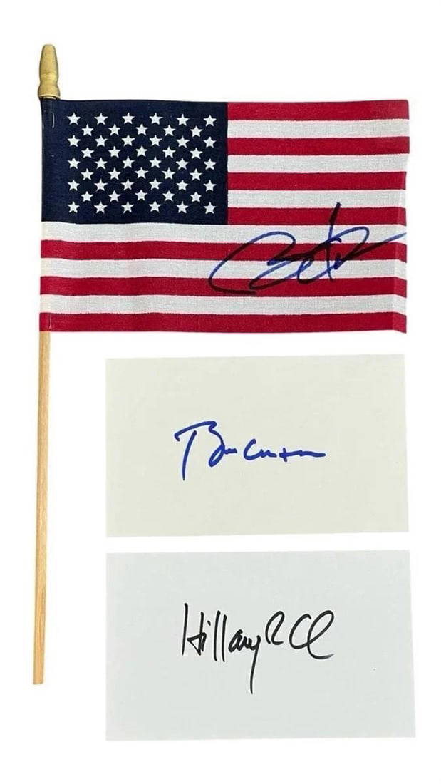 Us President Autograph Collection- Obama, Clinton Auction