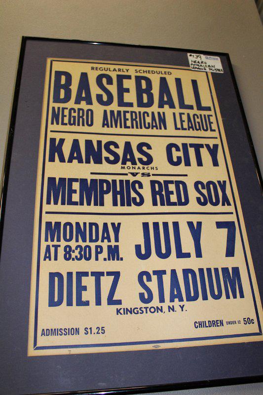 Negro League Baseball Poster 26x18 Blue & White