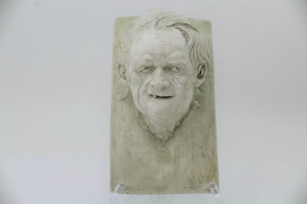 Vintage William Mcmahon Stone Plaster Wall Plaque 1960s