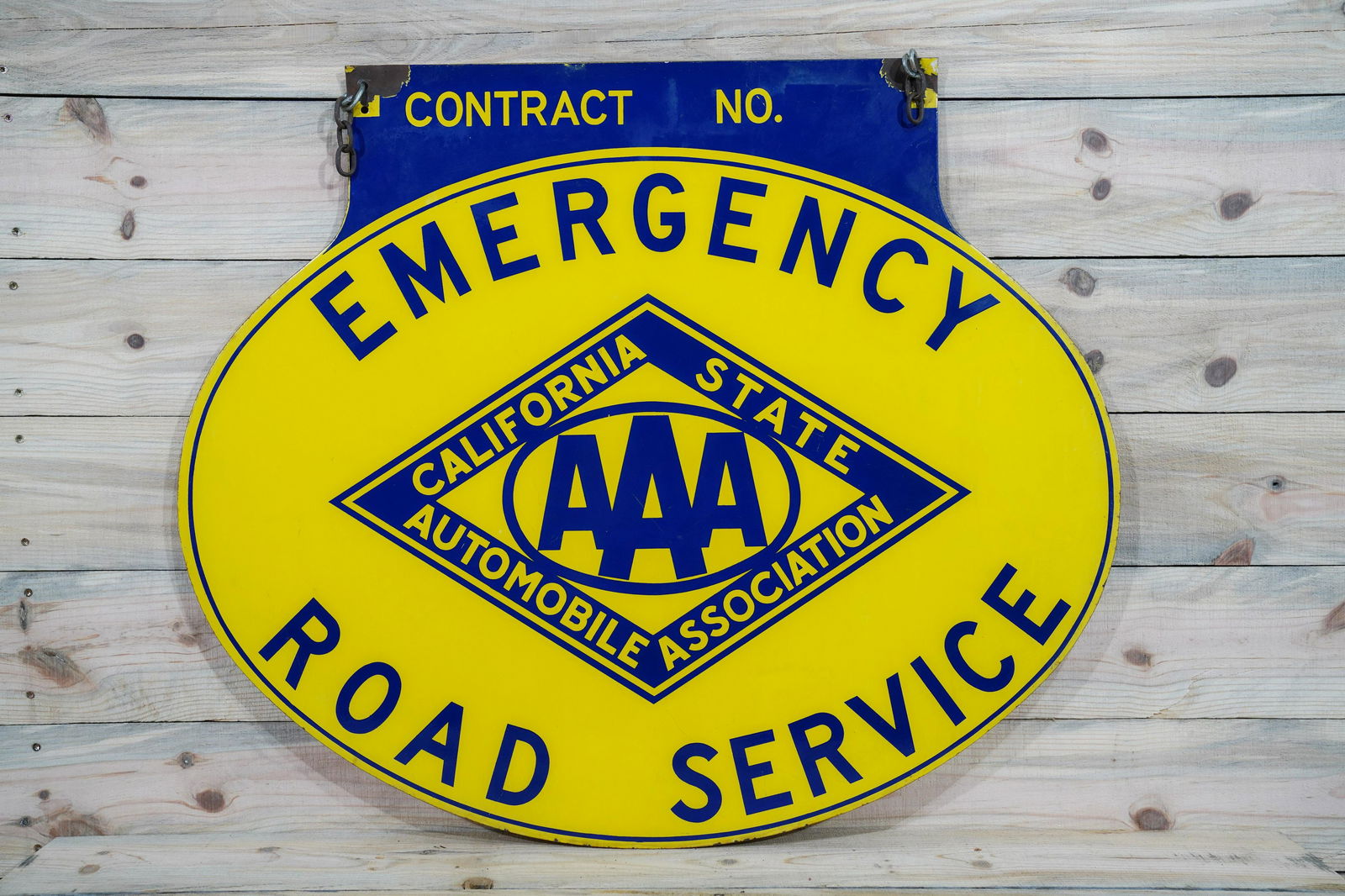 California AAA Emergency Service Porcelain Sign TAC 9 (#0116) on Mar 17 ...