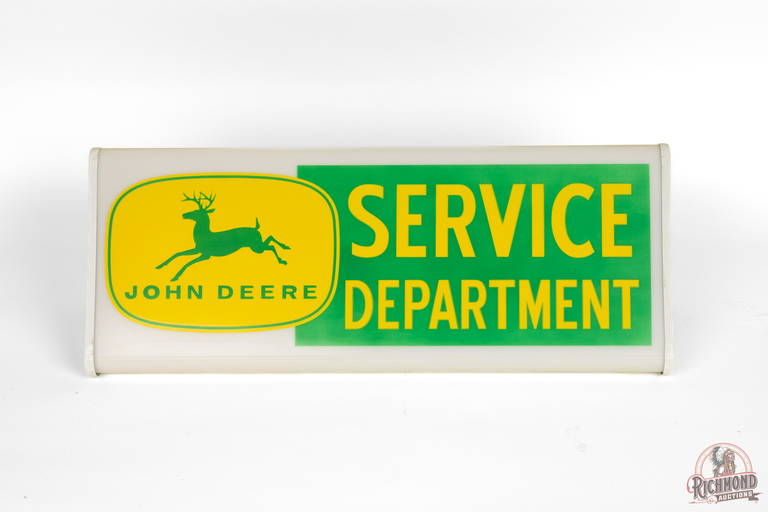 Nos John Deere Service Department Lighted Sign Tac 9.75