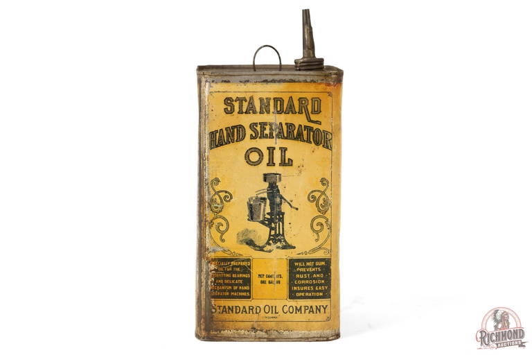 Standard Hand Separator Oil One Gallon Square Metal Can