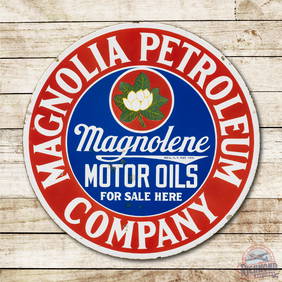 Magnolia Petroleum Porcelain Sign - Jul 13, 2014 | Manifest Auctions in SC