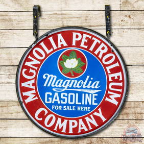 Magnolia Petroleum Porcelain Sign - Jul 13, 2014 | Manifest Auctions in SC