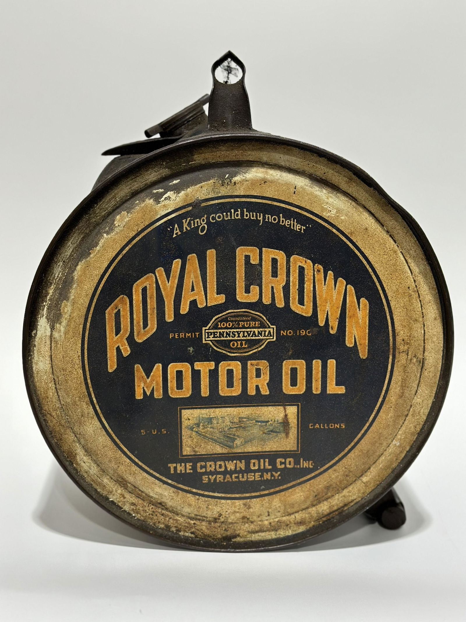 Royal Crown Motor Oil 5 Gallon Rocker Can