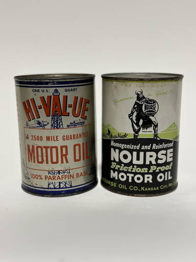 Nourse & Hi Value Motor Oil Quart Cans