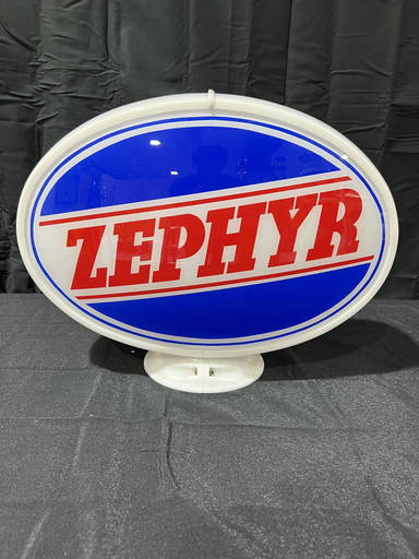 Zephyr Oval Complete Gas Pump Globe On Capco Body