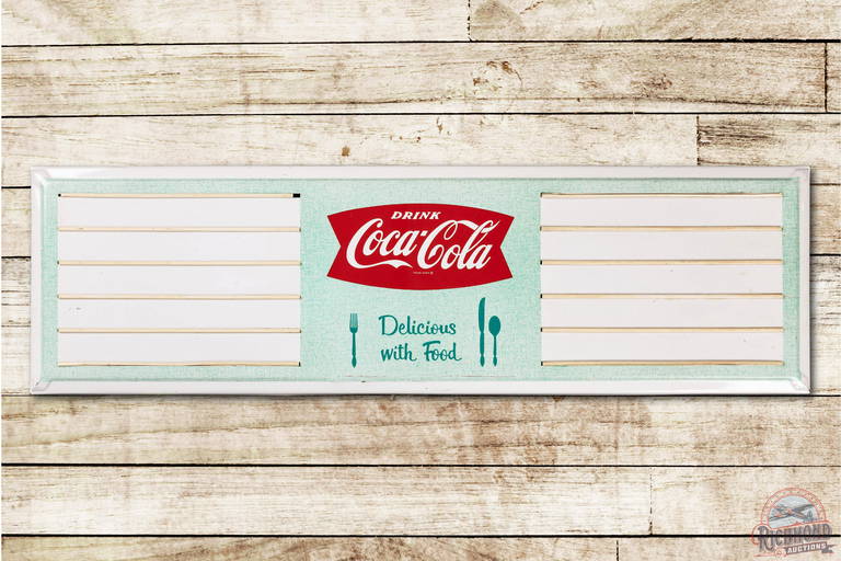 Drink Coca Cola Menu Board Tin Sign