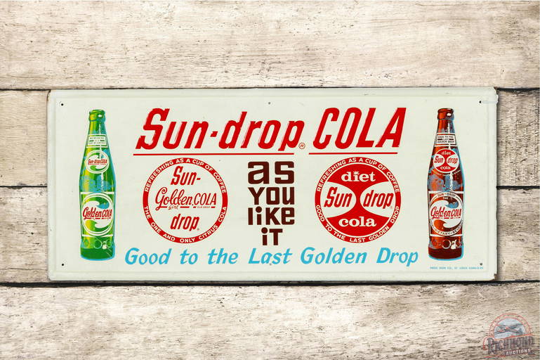 Sun Drop Cola As You Like It Embossed Tin Sign