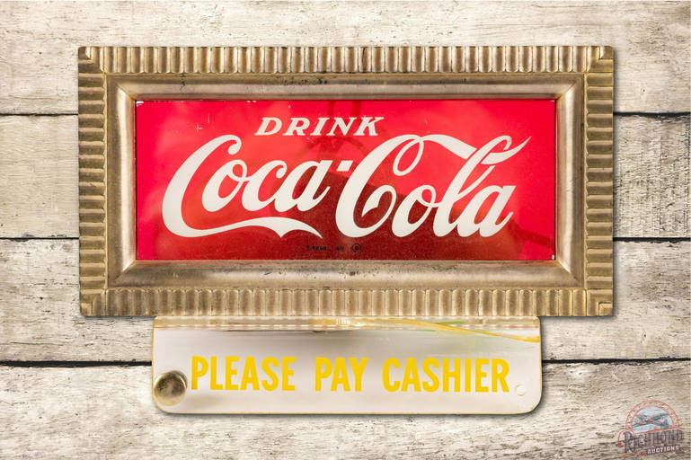 Drink Coca Cola Please Pay Cashier Lighted Counter Sign