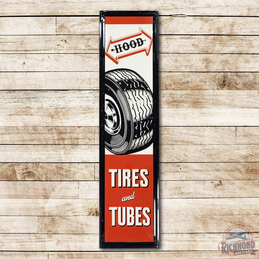6' Hood Tires & Tubes Embossed Tin Sign