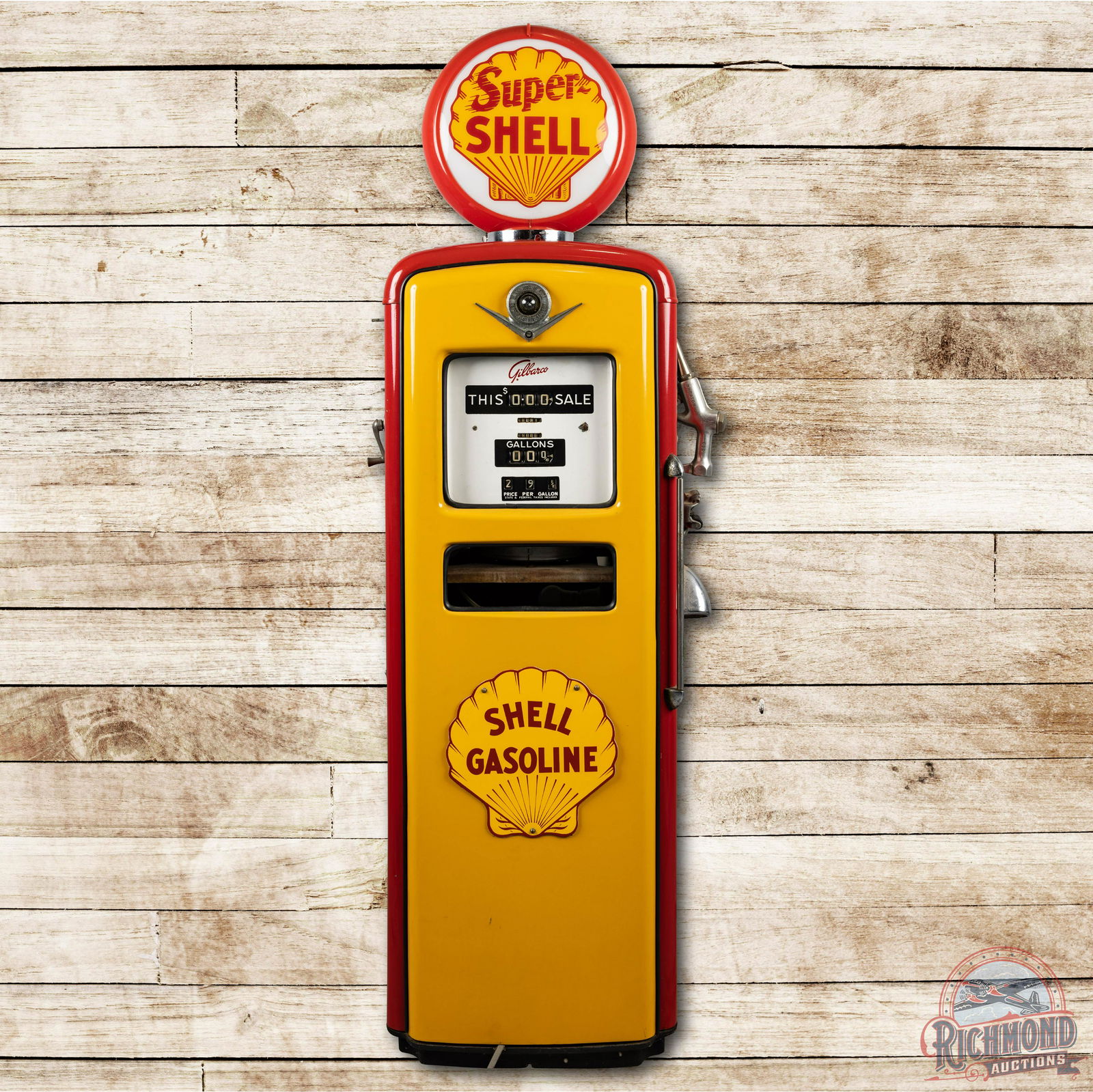 Restored Gilbarco 904 Shell Gas Pump