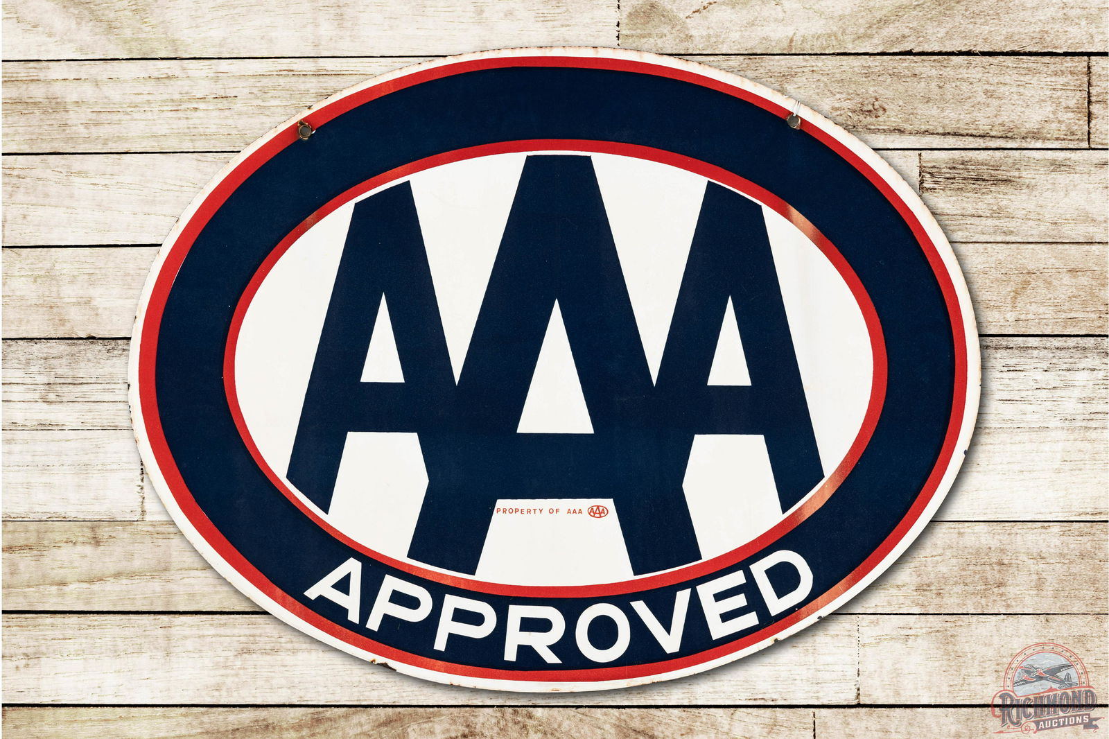 Aaa Approved Double Sided Porcelain Sign