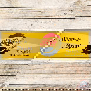 Vintage Pepsi "the Light Refreshment" Sign