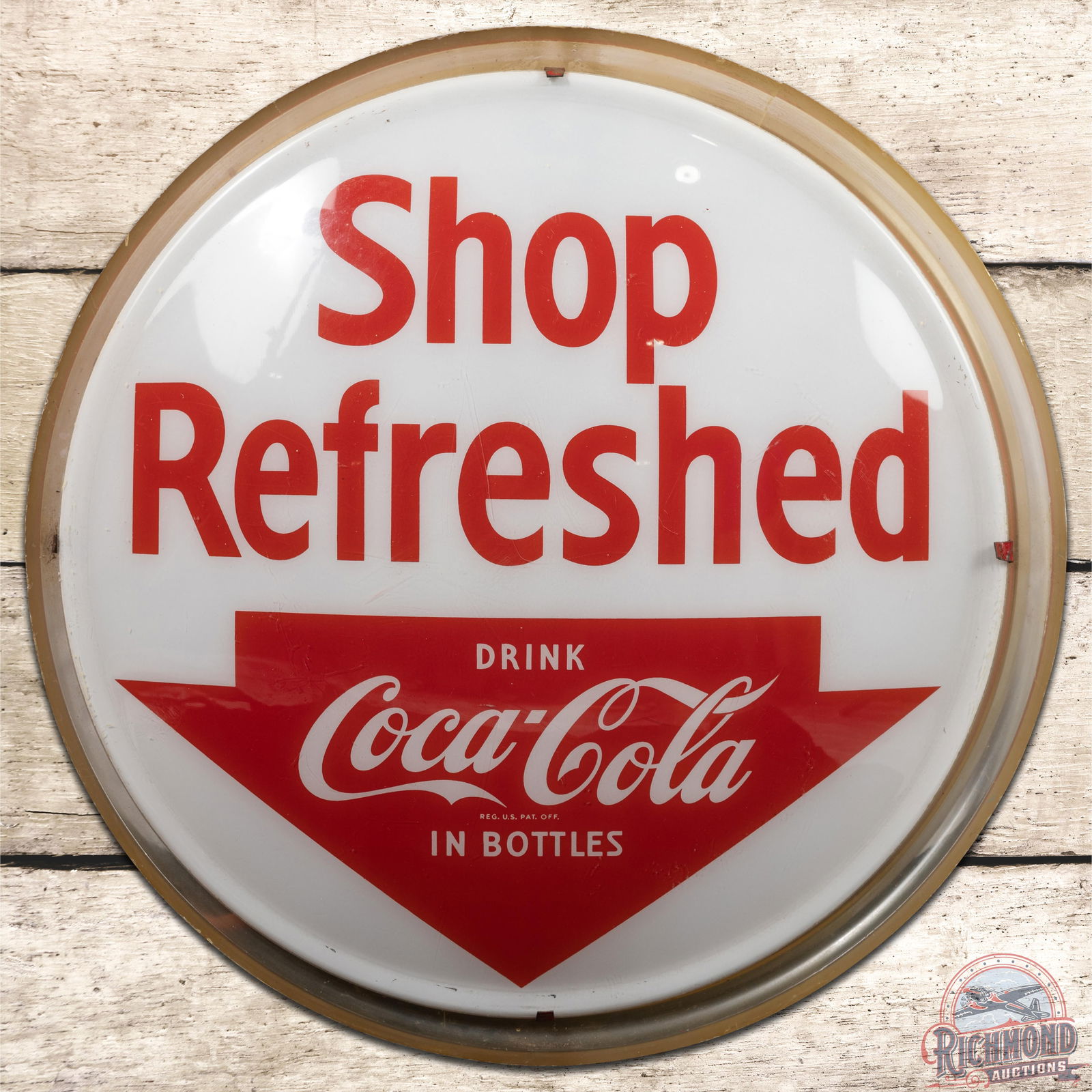 Have A Coke Shop Refreshed W/ Arrow Lighted Sign By Neon Products Inc. - 8 Auction