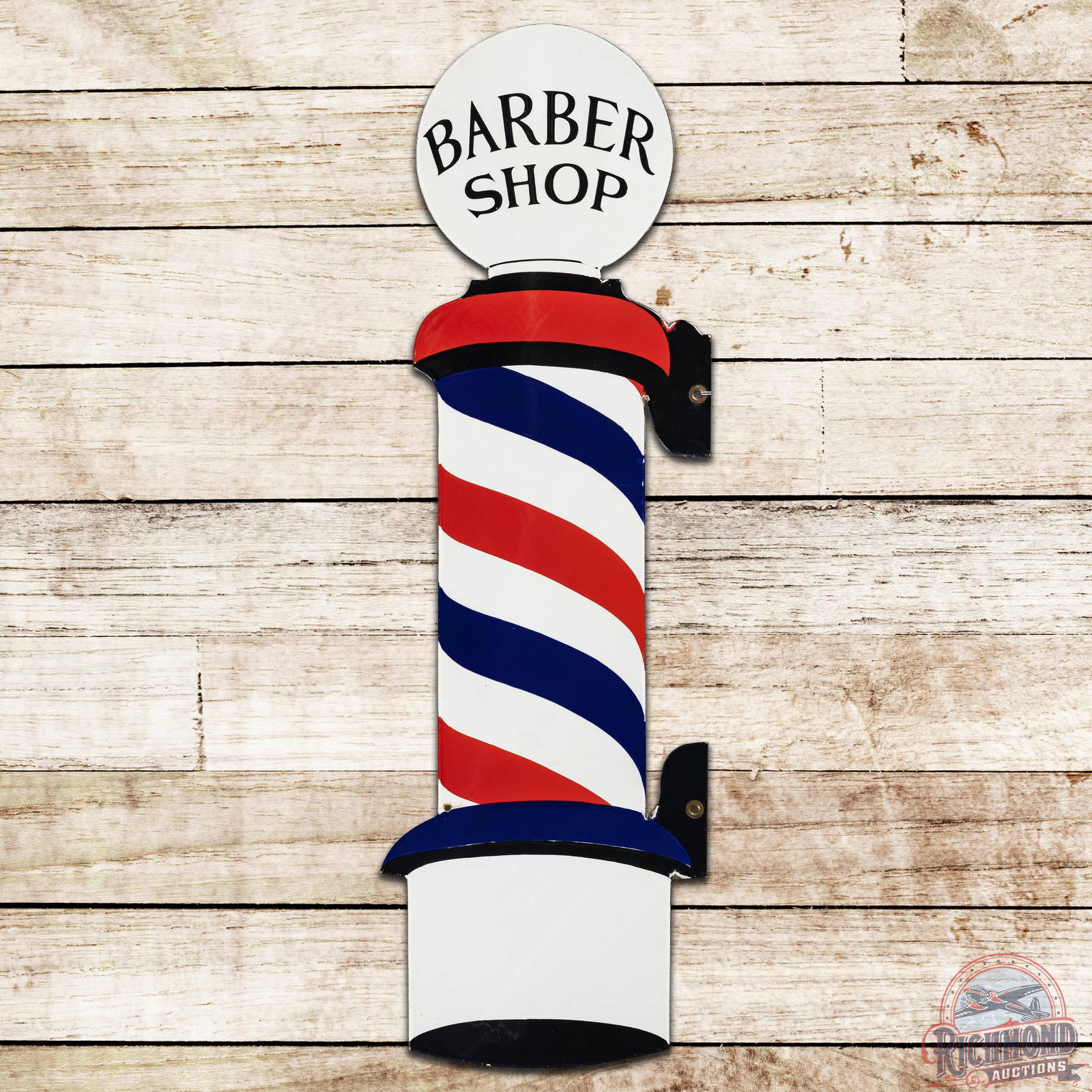 40" Barber Shop Die Cut Dsp Barber Pole Sign - 9 Auction