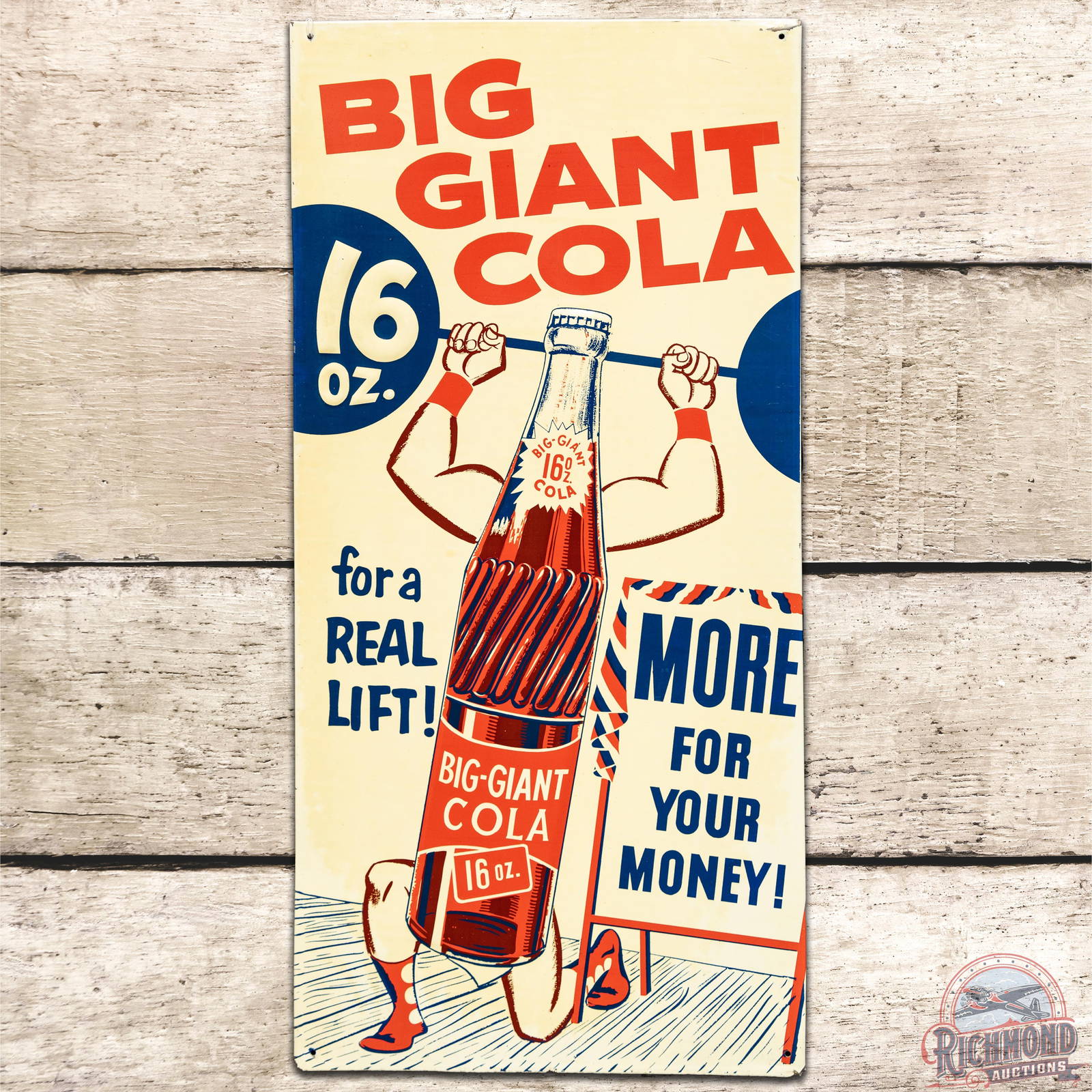 Big Giant Cola Sst Sign - 8.75 Auction