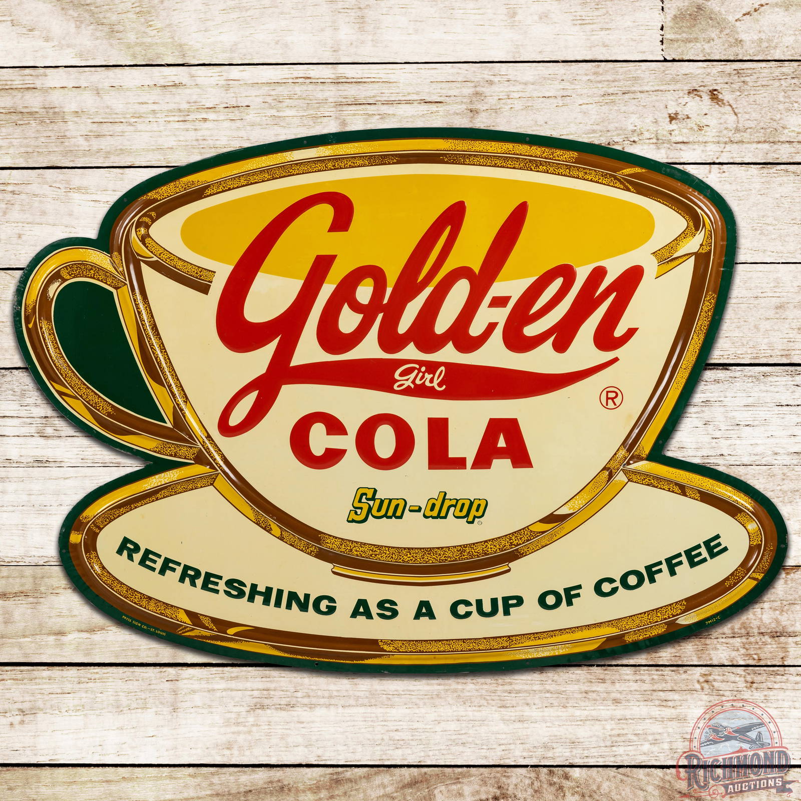 Sun Drop Golden Girl Cola Refreshing As A Cup Of Coffee Embossed Sst ...