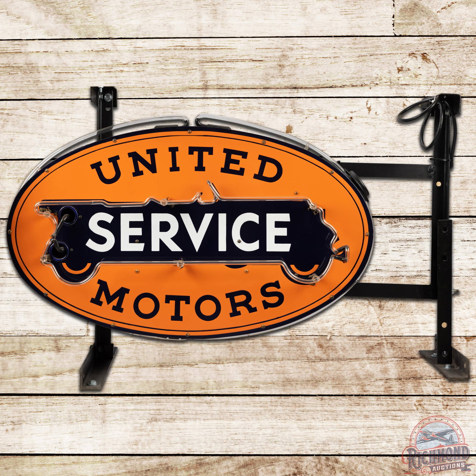 36" United Motors Service Dsp Neon Sign - 9.5 & 9c Auction