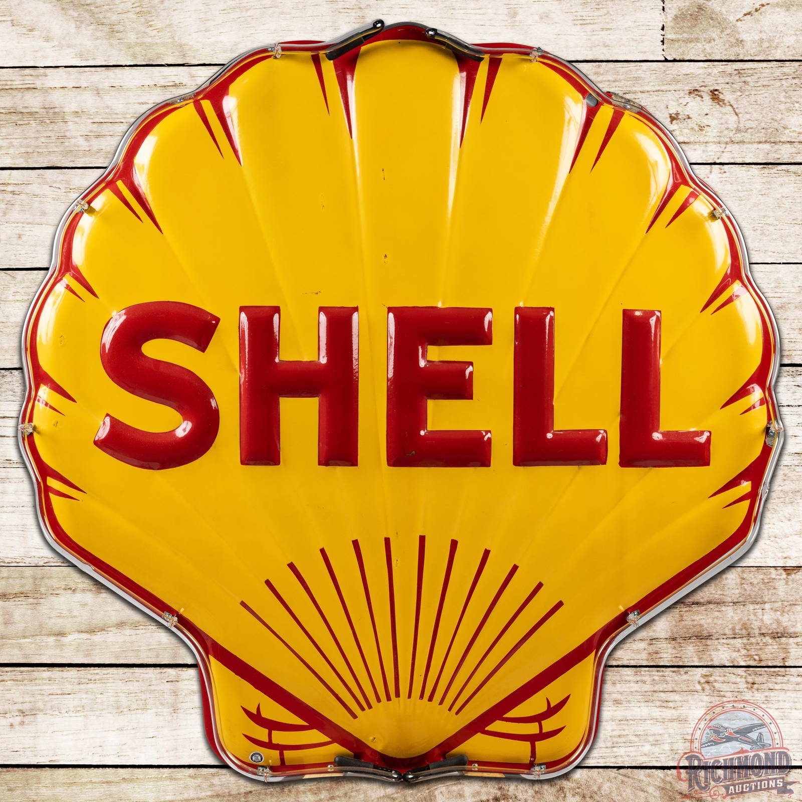48" Shell Ssp Embossed Neon Sign - 9c Auction