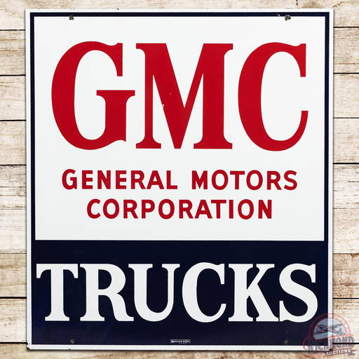 Gmc General Motors Corporation Trucks Dsp Sign 9c & 8.75