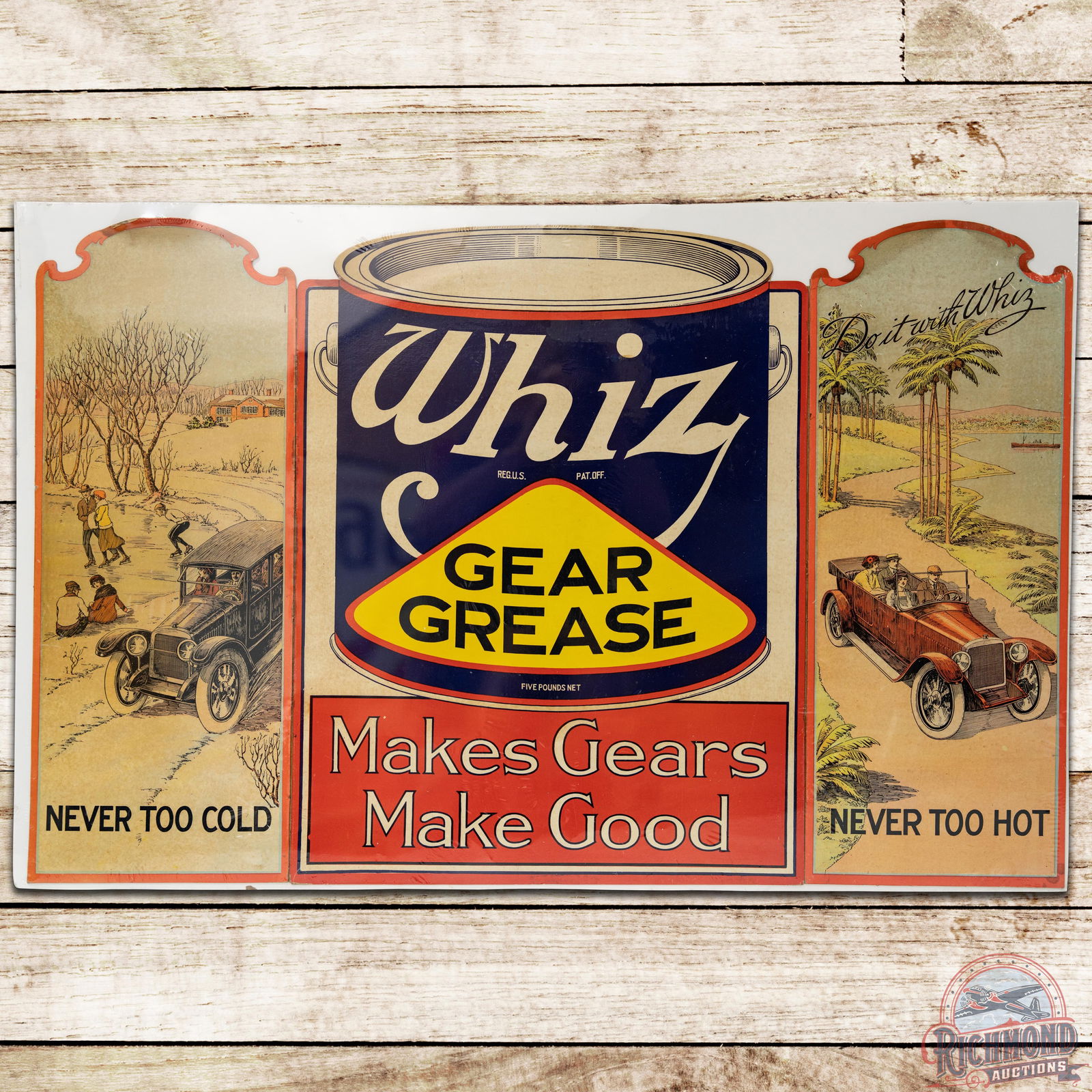 Whiz Tri-fold Cardboard Counter Top Display "makes Gears Make Good ...
