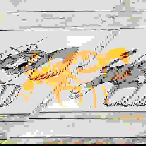 Nos Uniroyal Tiger Paws Sst Sign - 9.5 Auction