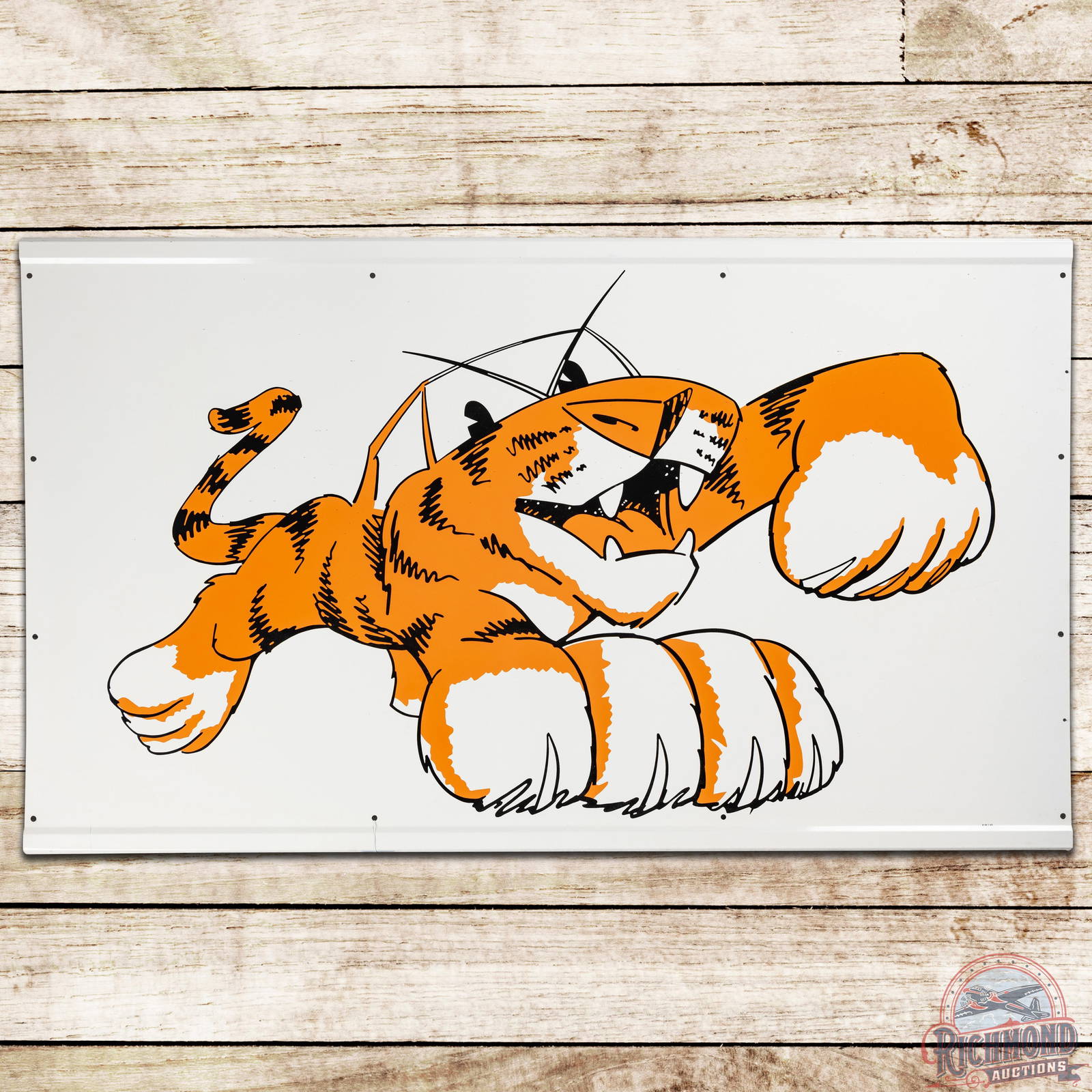 Nos Uniroyal Tiger Paws Sst Sign - 9.5 Auction