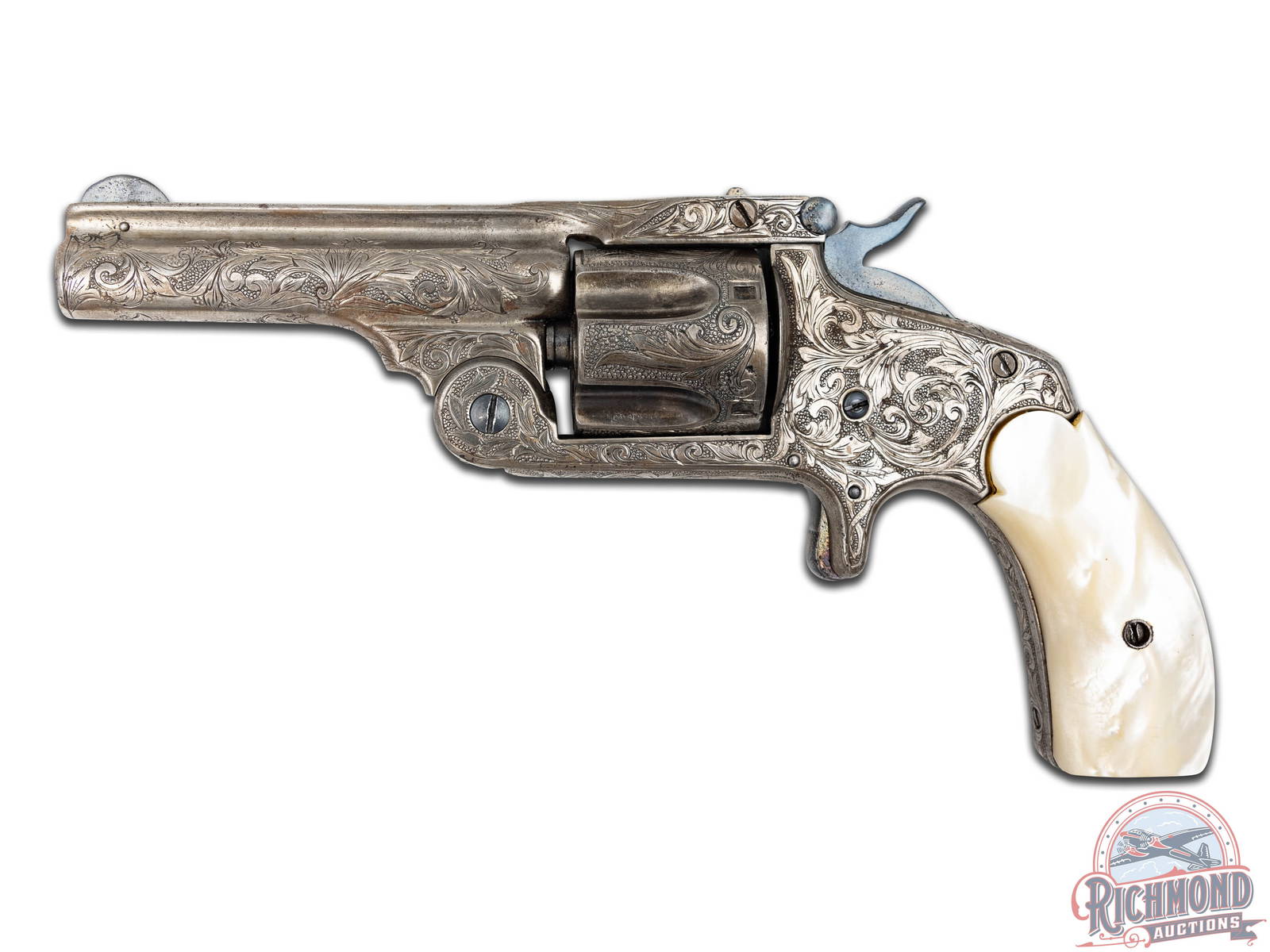 Highly Engraved Smith & Wesson .38 Single Action Second Model Revolver ...
