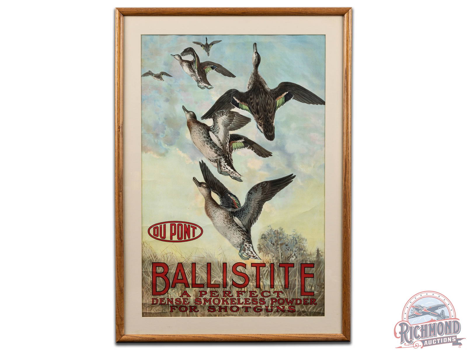 Dupont "ballistite" Powder For Shotguns Framed Paper Poster Auction