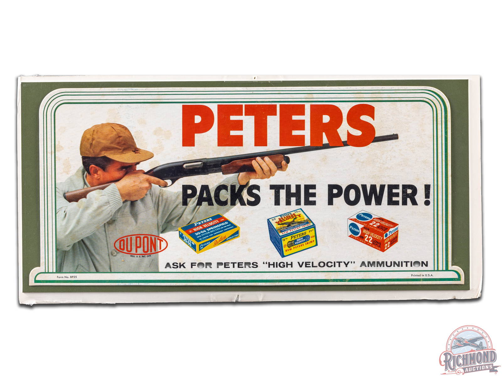 Peters "packs The Power!" Cardboard Easel Back Countertop Display Sign ...