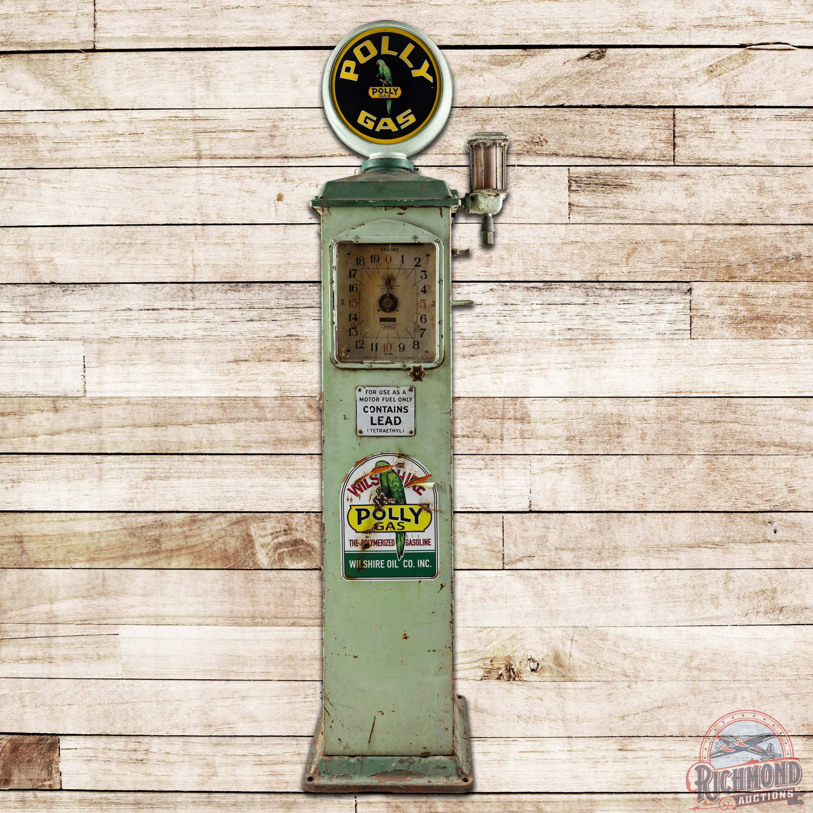 Tokheim Model 870 Clockface Gas Pump Unrestored Polly Auction