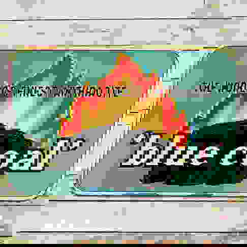 Blue Coal "the World's Finest Anthracite" Sst Sign Auction