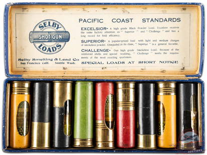 Rare Us Cartridge Co. "the Black Shells" Framed Paper Poster Auction