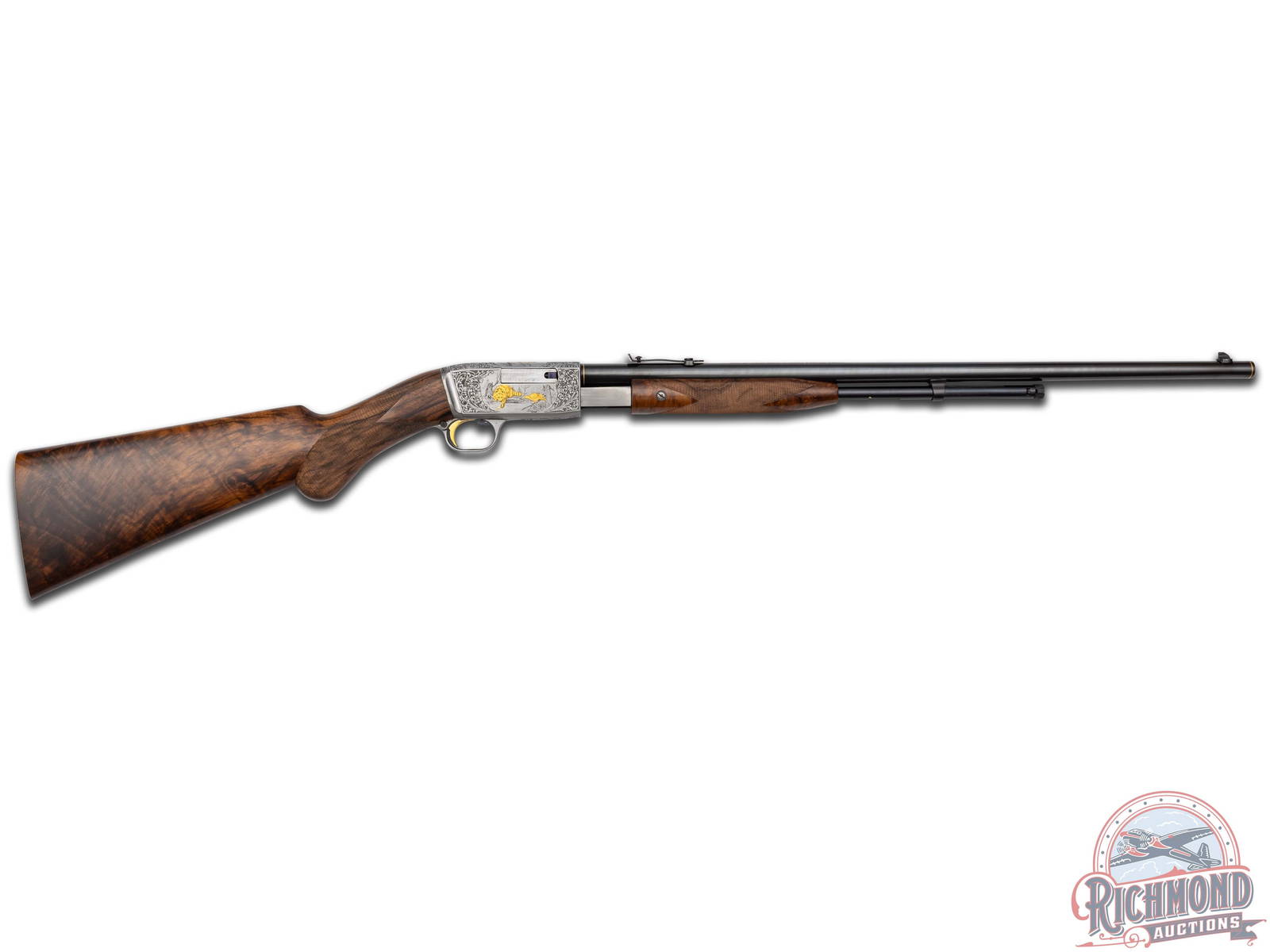 Double Signed 1958 Belgian Browning Fn Trombone .22 Rifle By Master ...