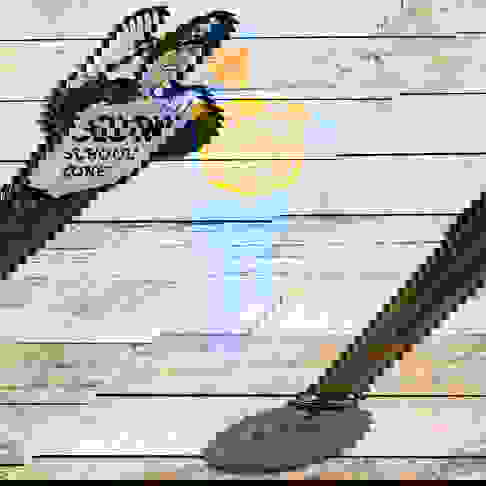 Coca Cola Slow School Zone Policeman Resume Speed Dst Curb Sign Auction