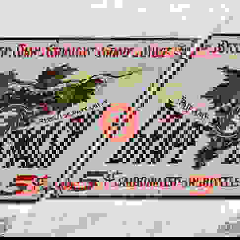 Grape Smash "better Than Straight Grape Juice" 5 Cents Sst Sign Auction