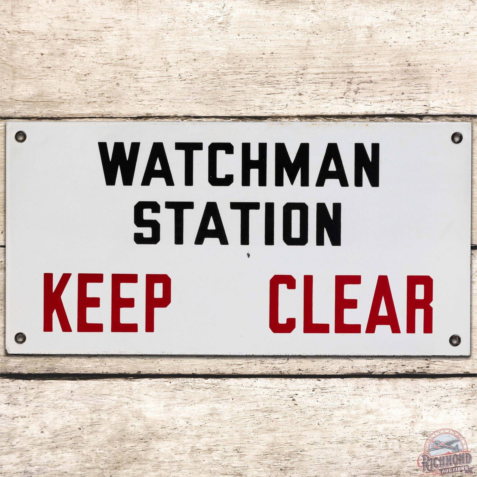Watchman Station Keep Clear Ssp Sign Auction
