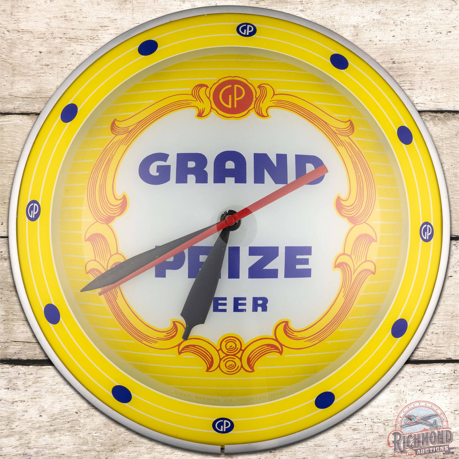 Grand Prize Beer Gulf Brewing Houston Tx 15" Double Bubble Advertising ...