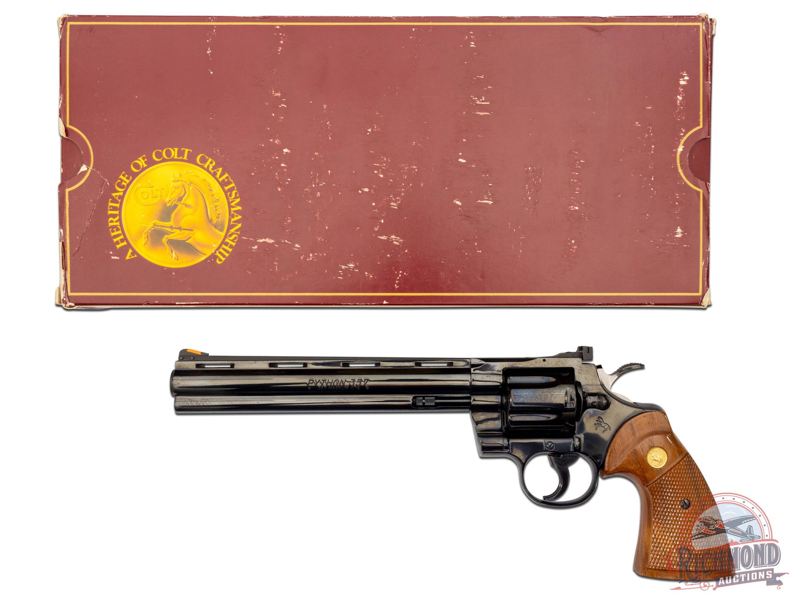 1988 Colt Python .357 Mag 8" Blued Double Action Revolver Auction