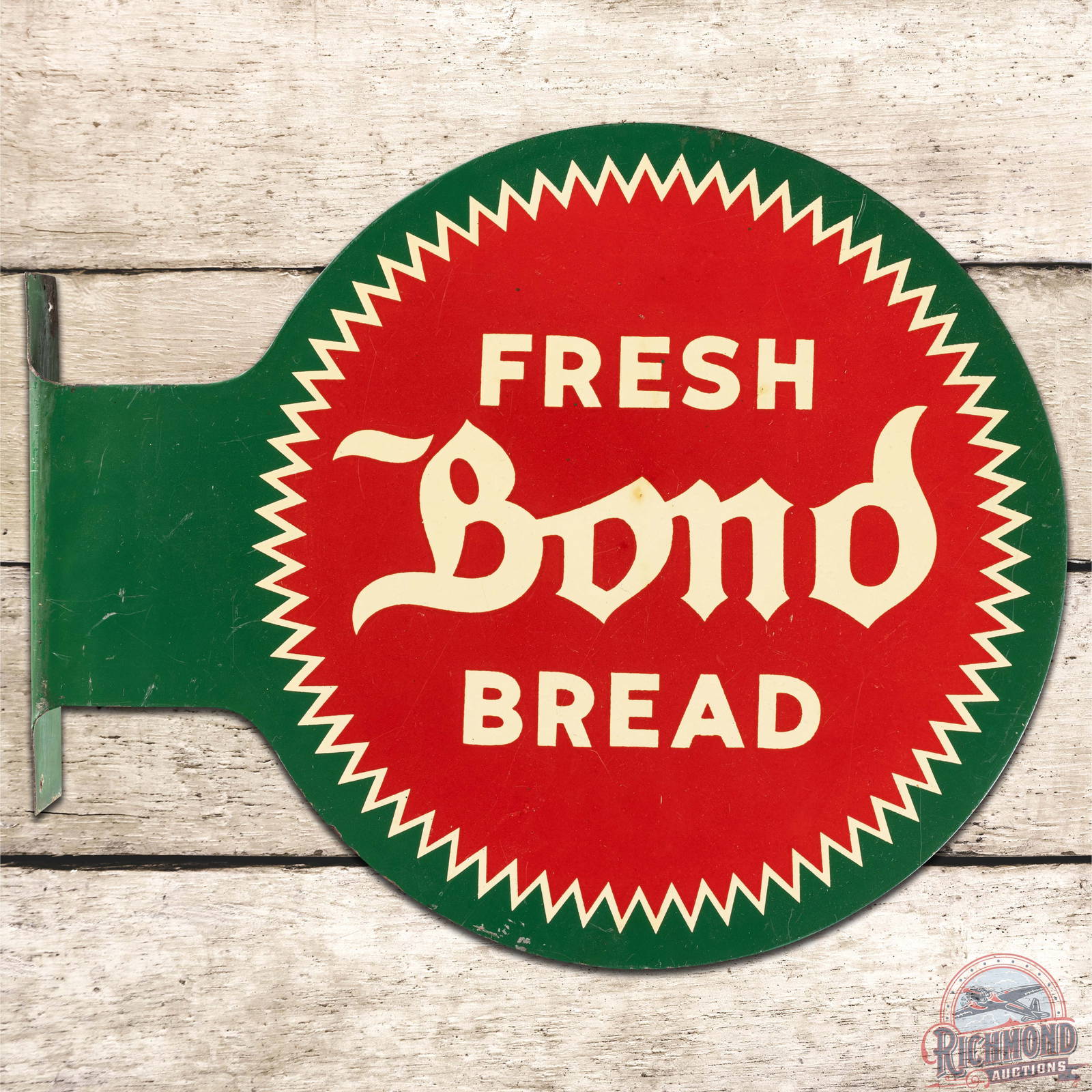 Fresh Bond Bread Ds Tin Flange Sign Auction