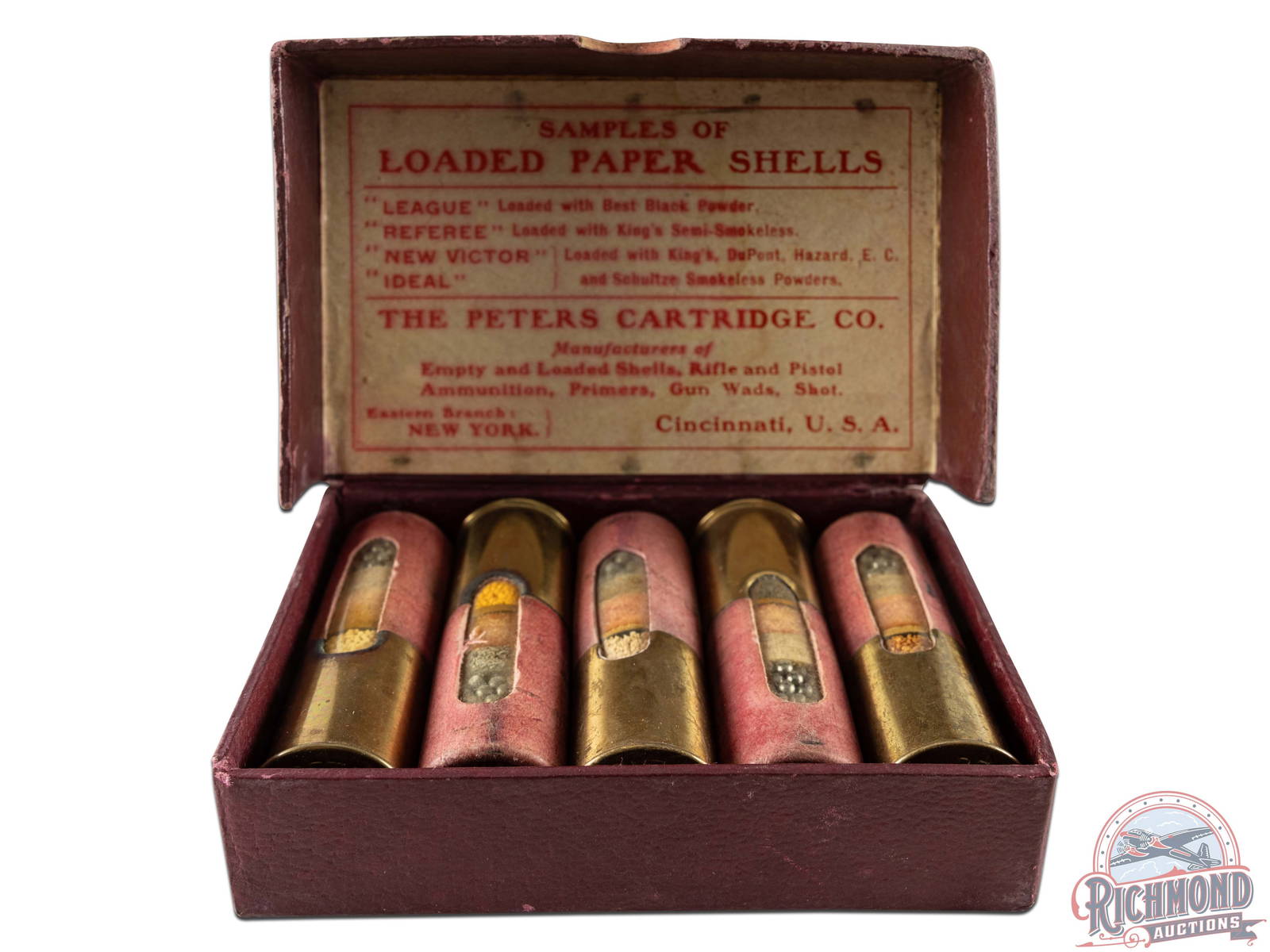 Peters Cartridge Company Salesman Dummy Sample Kit Auction