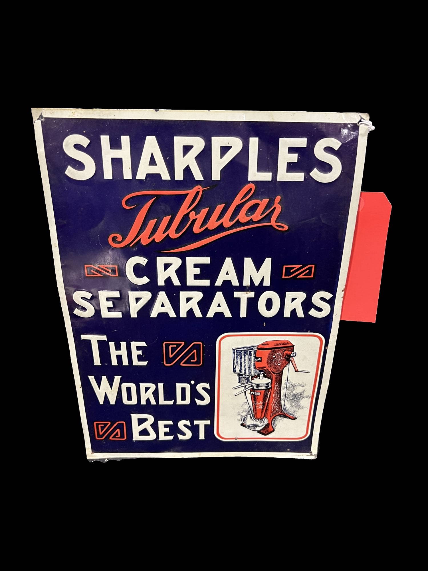 Sharples Tubular Cream Separators Tin Metal Sign Auction