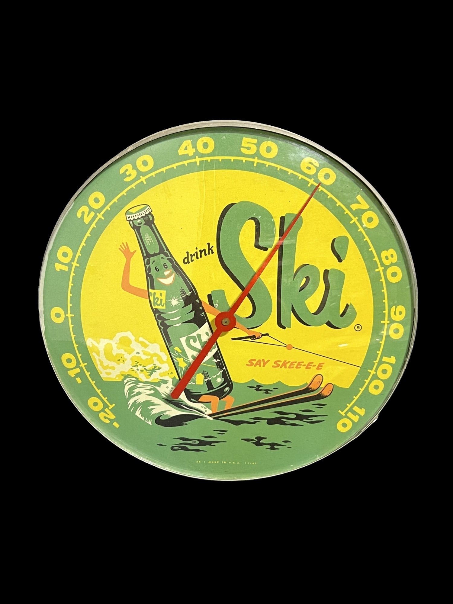 Drink Ski Soda Country Store Soda Thermometer Auction