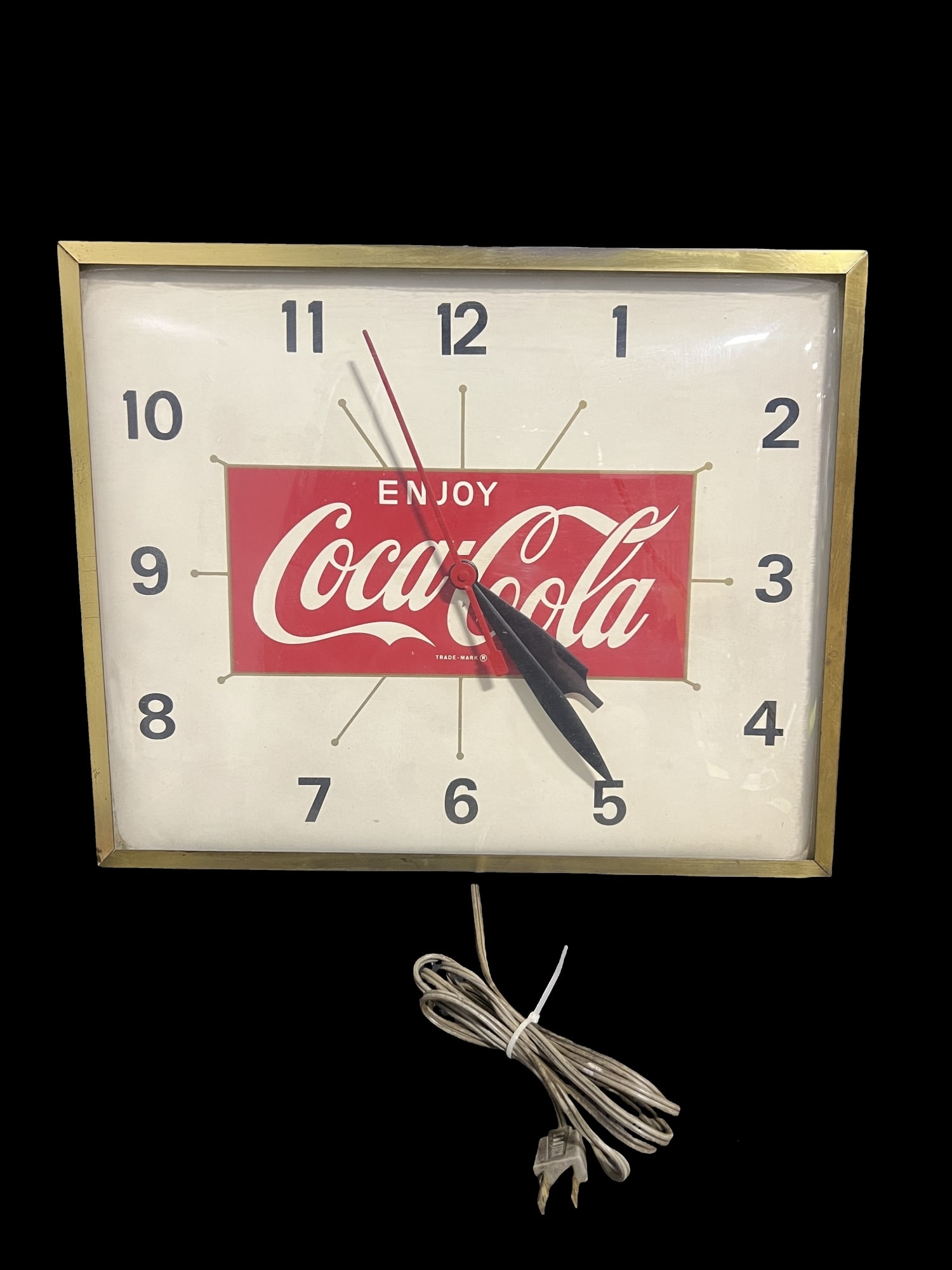 Enjoy Coca Cola Coke Swihart Products Soda Clock Auction