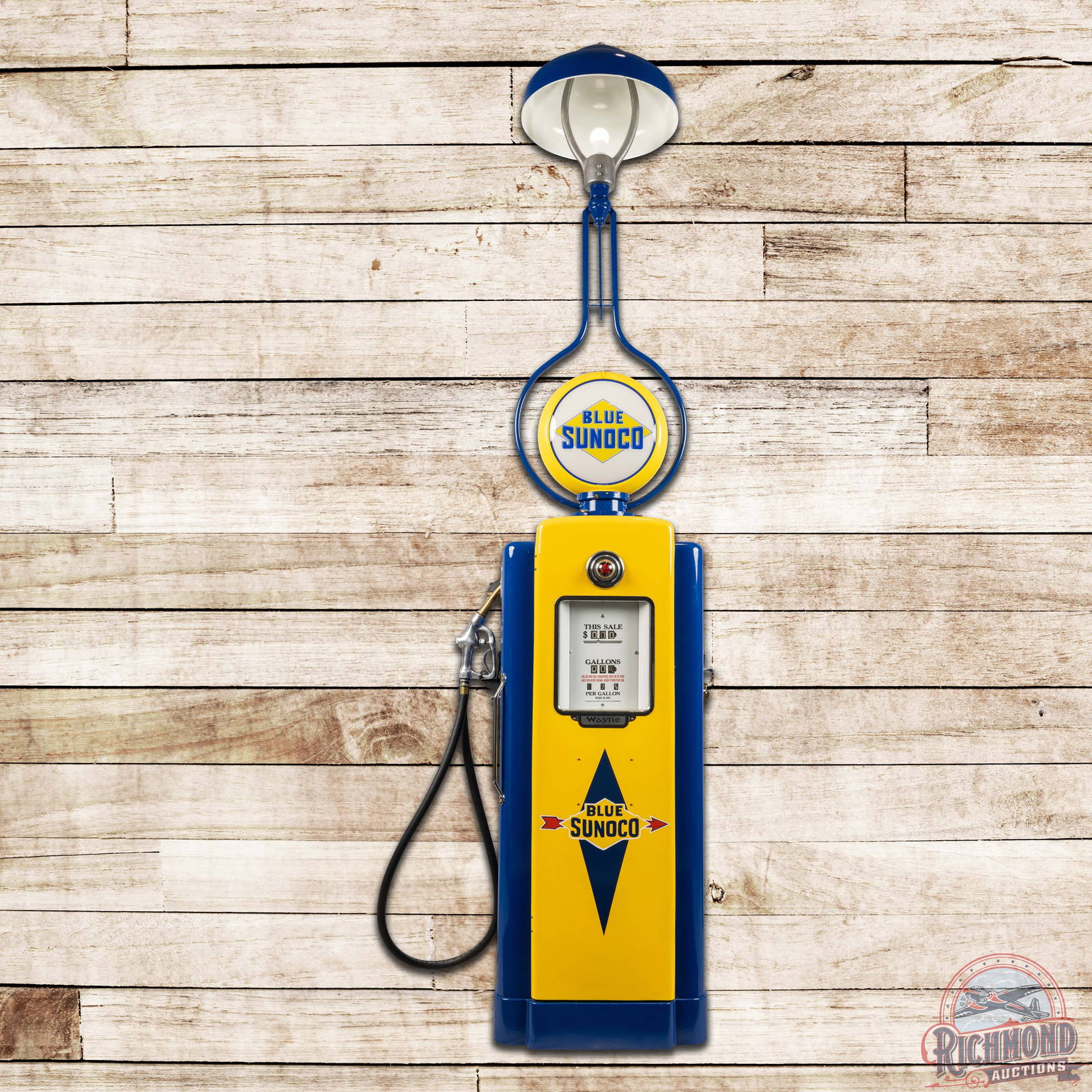 Wayne Model 70c Restored Sunoco Gas Pump W/ Station Lighter Restored ...